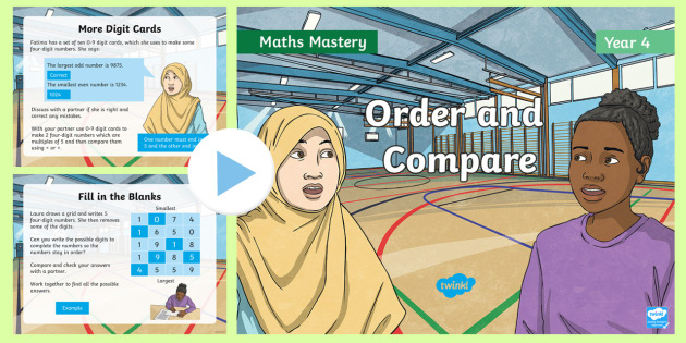 Year 4 Order and Compare Numbers Place Value Maths Mastery PowerPoint Year 4 Order and Compare Numbers Place Value Maths Mastery PowerPoint