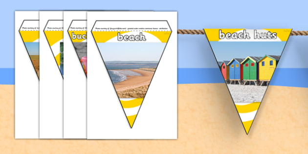 Seaside Scene Display Bunting (teacher made)