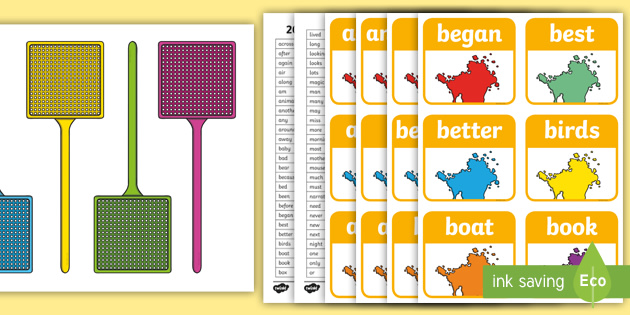 Year 2 Word Splat Game (teacher made)