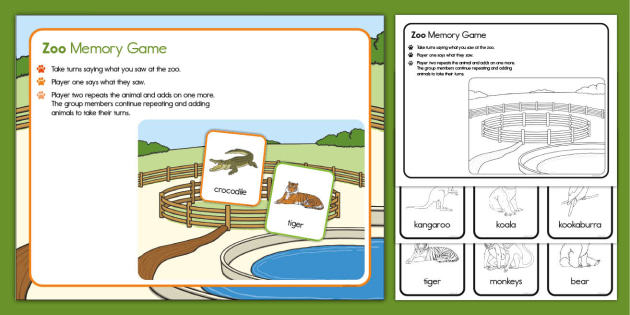 Zoo Memory Game