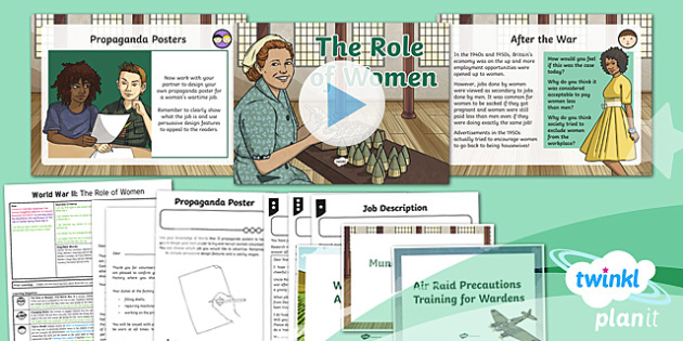 Women in World War 2 - Women's Voluntary Service WW2 KS2