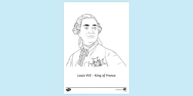 FREE! - Louis XVI King of France Colouring Sheet | Colouring Sheet