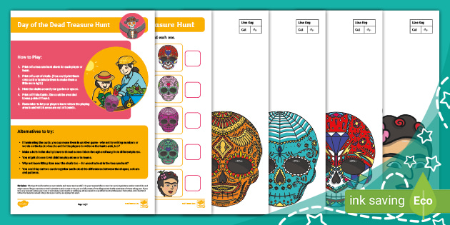 Day of the Dead Treasure Hunt (teacher made)