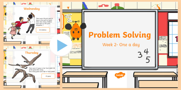 Problem Solving One a Day PowerPoint Week 2 (teacher made)