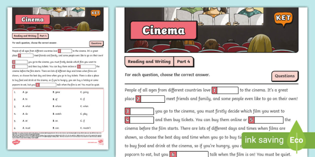 Ket A2 Test 2 Listening Part 4 Interactive Worksheet Starters