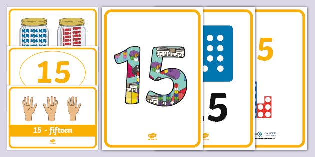 All About Number 15 Display Pack (Includes Numicon Shapes)