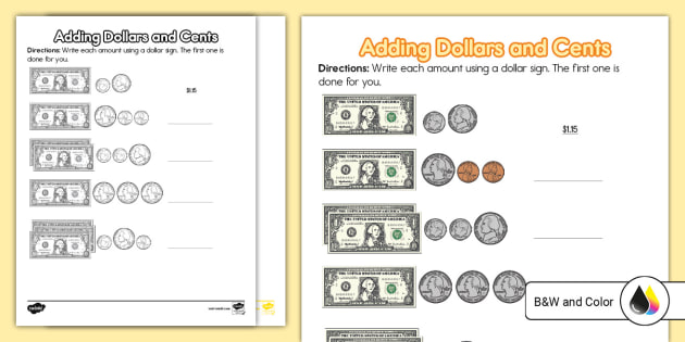 2nd Grade Adding And Subtracting Money Worksheets Money Worksheets For