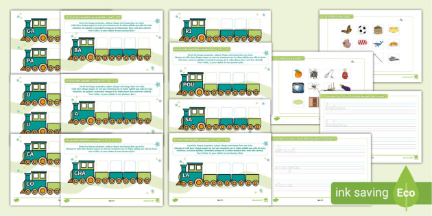 PACK_Le train des syllabes initiales (teacher made)