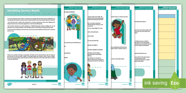 Identifying Sensory Needs: See Behaviour, Think Sensory: Adult Guidance and