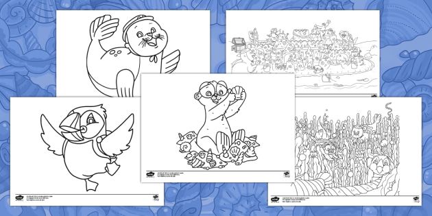 Seaside Colouring Sheets • Twinkl.com.au