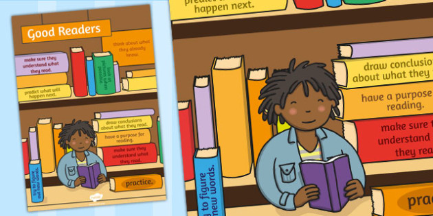 Good Readers Poster - good readers, reading, poster, display