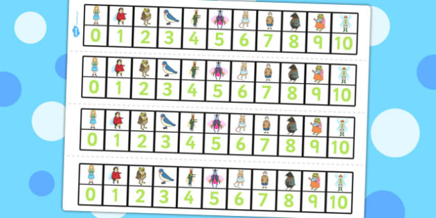 FREE! - Thumbelina Number Track 0-10 (teacher made) FREE! - Thumbelina Number Track 0-10 (teacher made)