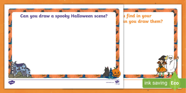 FREE! - Halloween Drawing Prompts (teacher made)