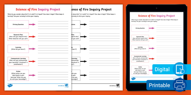 Science of Fire Inquiry Activity (teacher made)