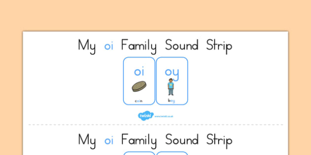 FREE! - My Oi Family Sound Strip (teacher made)