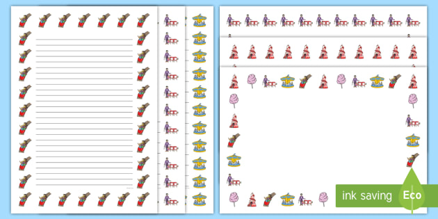Fairground Page Borders (teacher made)