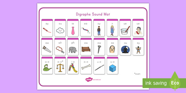 FREE Digraphs Sound Mat (teacher made)