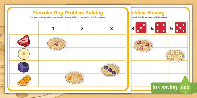 👉 Pancake Day Problem Solving Maths Activity - Twinkl