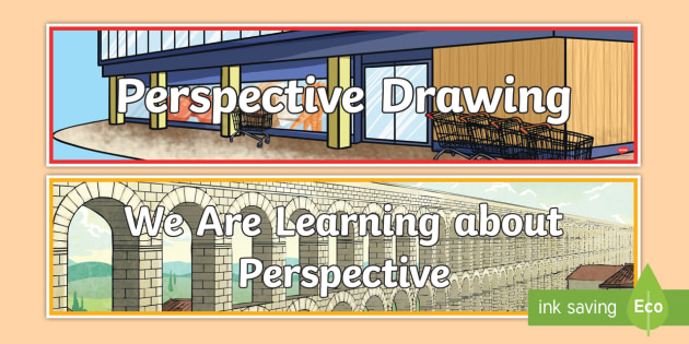Perspective Drawing Display Banner