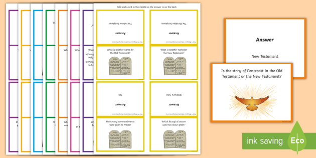 Religious Education Comprehension Question Cards