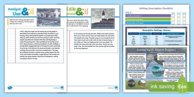 Descriptive Writing About A Storm | LKS2 Teaching Resource Descriptive Writing About A Storm | LKS2 Teaching Resource