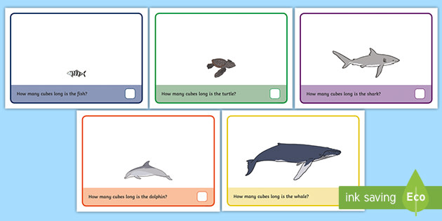 Under the Sea Themed Measuring with Cubes Maths Activity