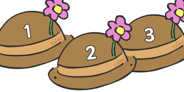 FREE! - Numbers 0-30 on Hats (teacher made)