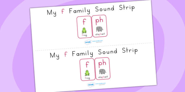 My f Family Sound Strip (teacher made)