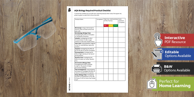 AQA Required Practicals: Biology Checklist | Beyond