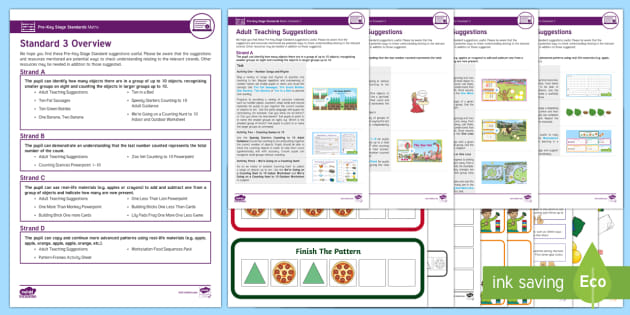 Pre-Key Stage Standards Maths Standard 3 Complete Resource Pack