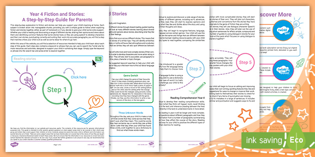 Year 4 Fiction and Stories: A Step-by-Step Guide for Parents
