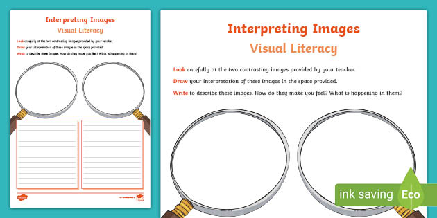 Interpreting Images Visual Literacy Response Graphic Organiser