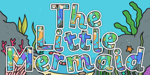 The Little Mermaid Display Lettering (teacher made)