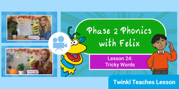 FREE! - Phase 2 Phonics Lesson 24 - Tricky words