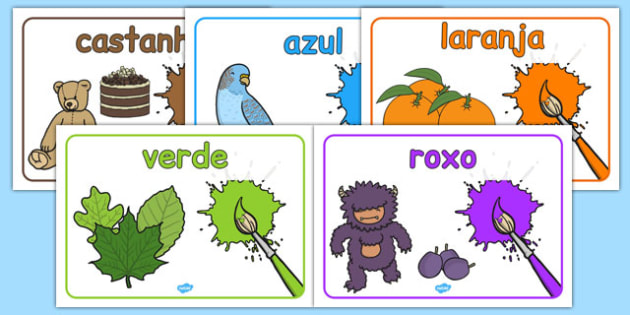 Colours Posters Portuguese (teacher made)