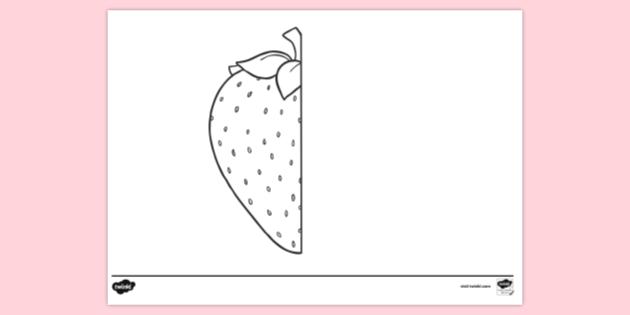 Half Colouring Sheets | twinkl.co.uk