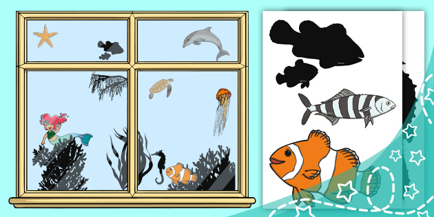 Under the Sea Window Display (Collage) (teacher made)