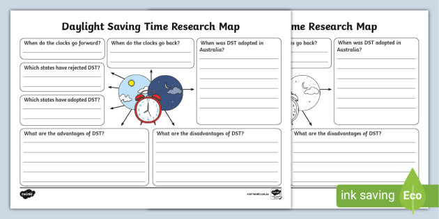 Daylight Saving Time in Australia Research Map