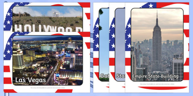 American Landmarks Display Photos (teacher made)