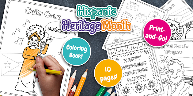 hispanic coloring pages for kids