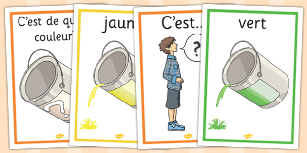 French Colours Display Posters (teacher made)