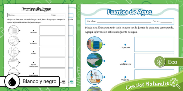 Hoja De Trabajo Sobre Las Formas De La Tierra Y El Agua