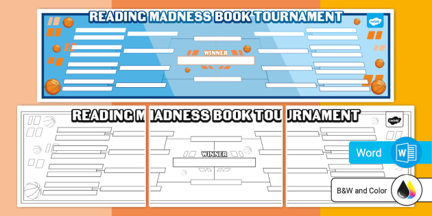 Book Tournament Bracket Banner – Twinkl Teaching Resources