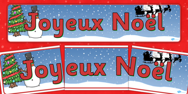 Christmas Display Banner (French)