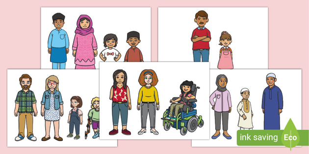 Editable Family Characters (teacher made)