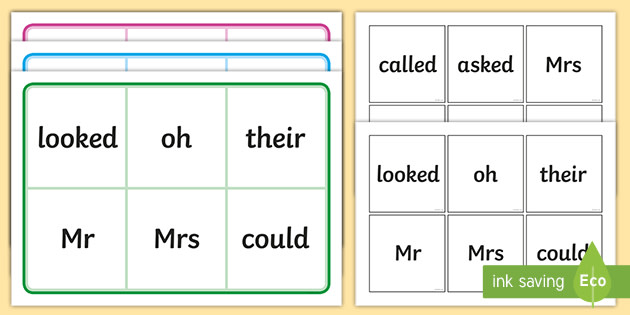 Phase 5 Tricky Word Bingo (teacher made)
