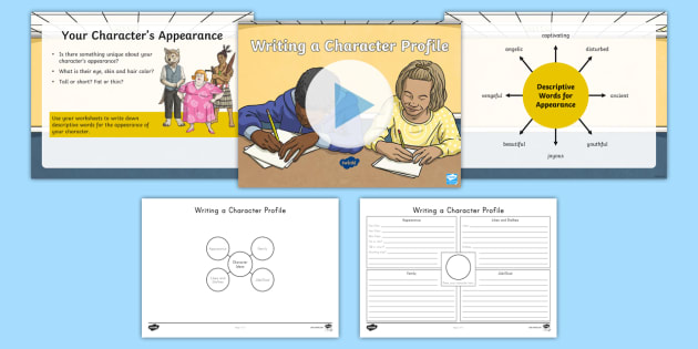 Writing a Character Profile Teaching Pack - ELA - Twinkl