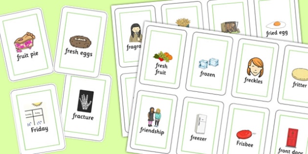 Two Syllable FR Playing Cards (teacher made)