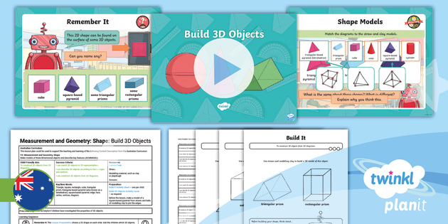 Year 3 Shape: Surface Shapes Lesson Pack (teacher made)