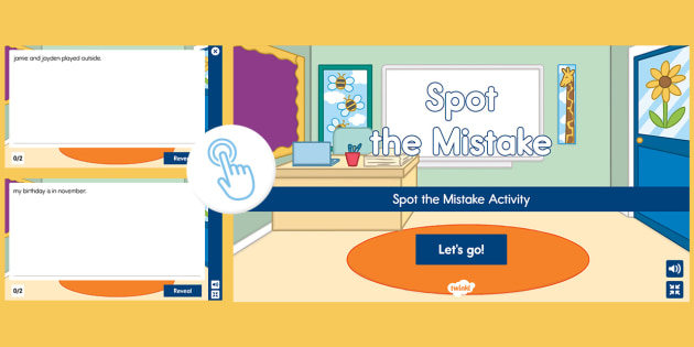 Spot the Capitalization Mistake Interactive Activity